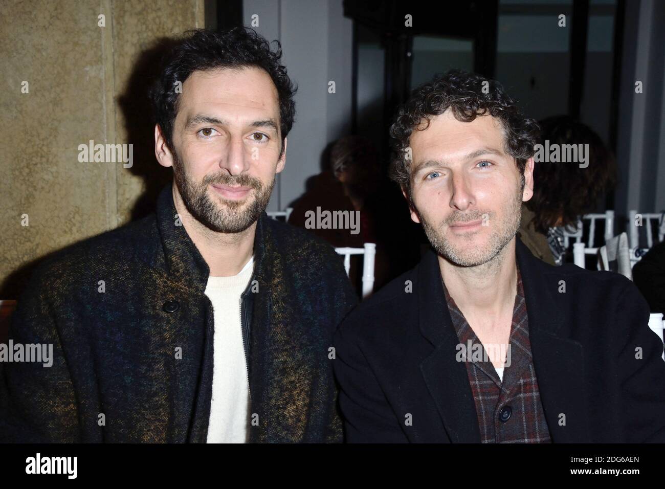 Olivier Coursier and Simon Buret (Aaron) attending the Alexis Mabille ...