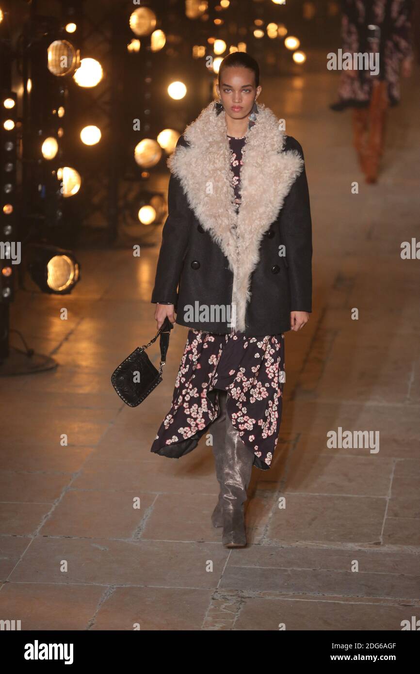 A model walks on the runway at the Isabel Marant show during Paris ...