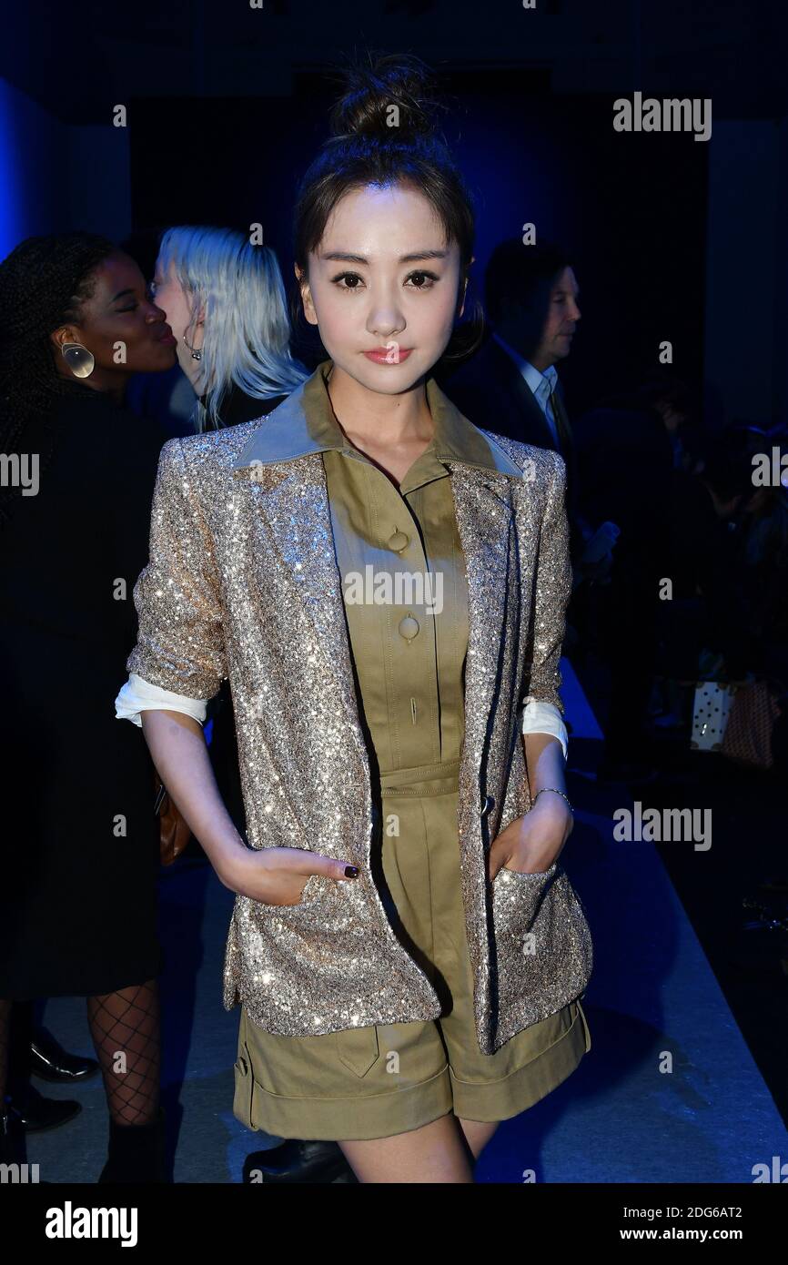 Rong Yang attending the Pascal Millet show during Paris Fashion Week ...