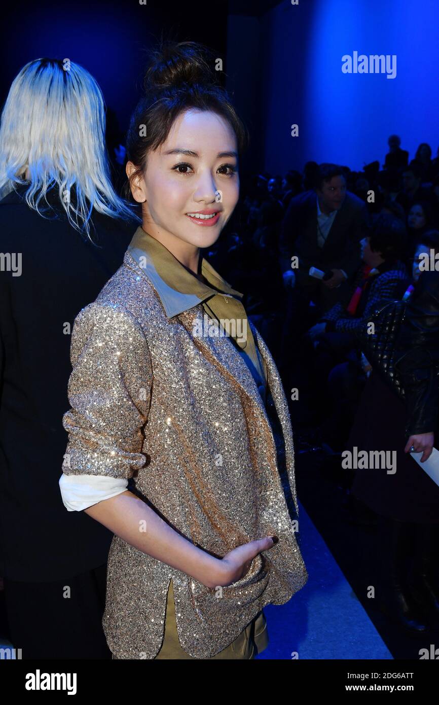 Rong Yang attending the Pascal Millet show during Paris Fashion Week ...