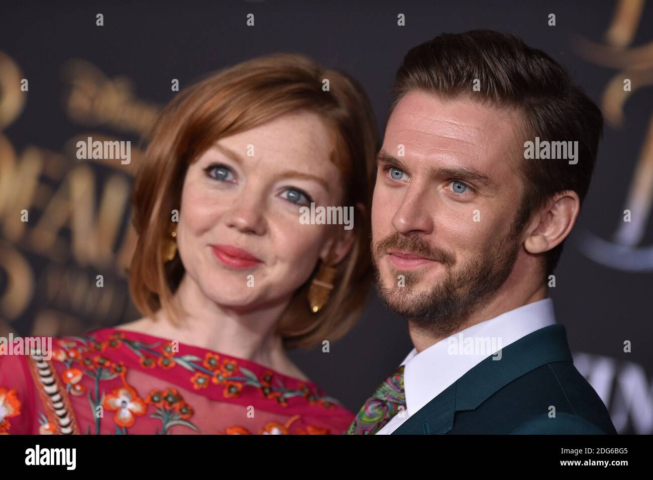 Dan Stevens, Susie Hariet attend the Premiere of Disney's 'Beauty And ...