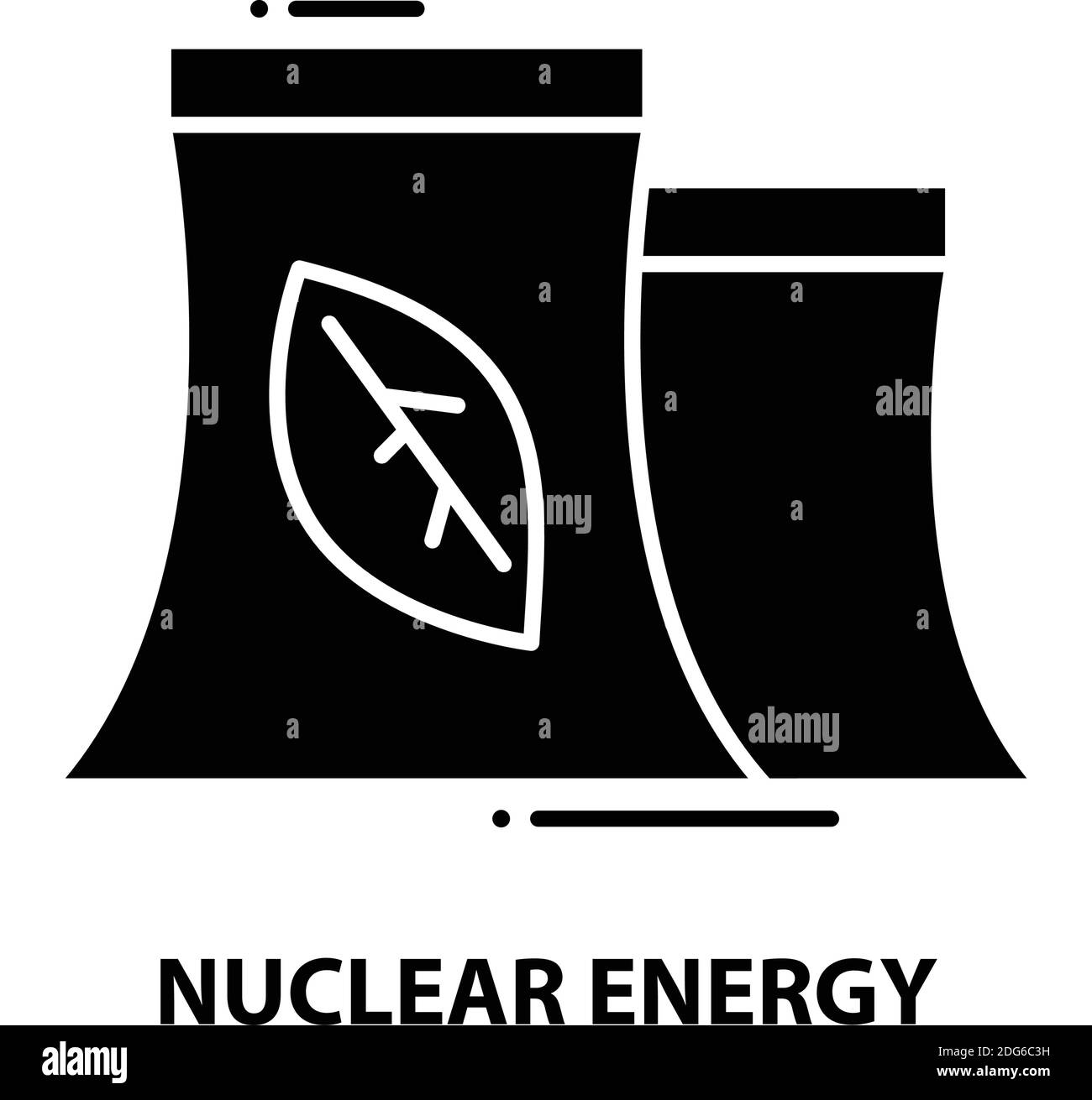 nuclear energy symbol icon, black vector sign with editable strokes ...
