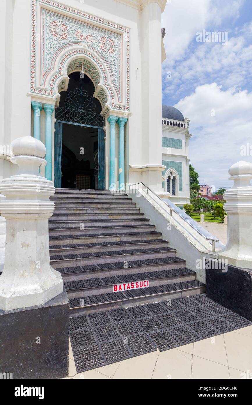 The Grand Mosque of Medan in Sumatra, Indonesia Stock Photo - Alamy