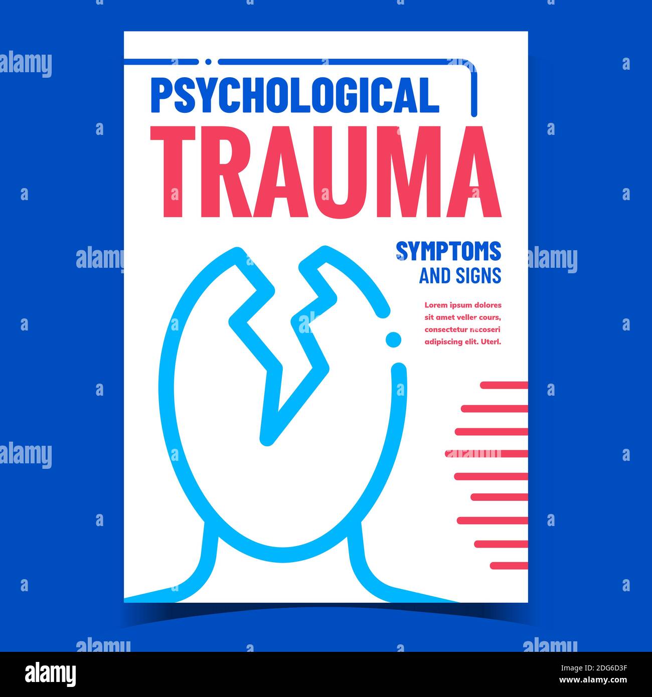 Psychological Trauma Promotional Banner Vector Stock Vector Image & Art ...