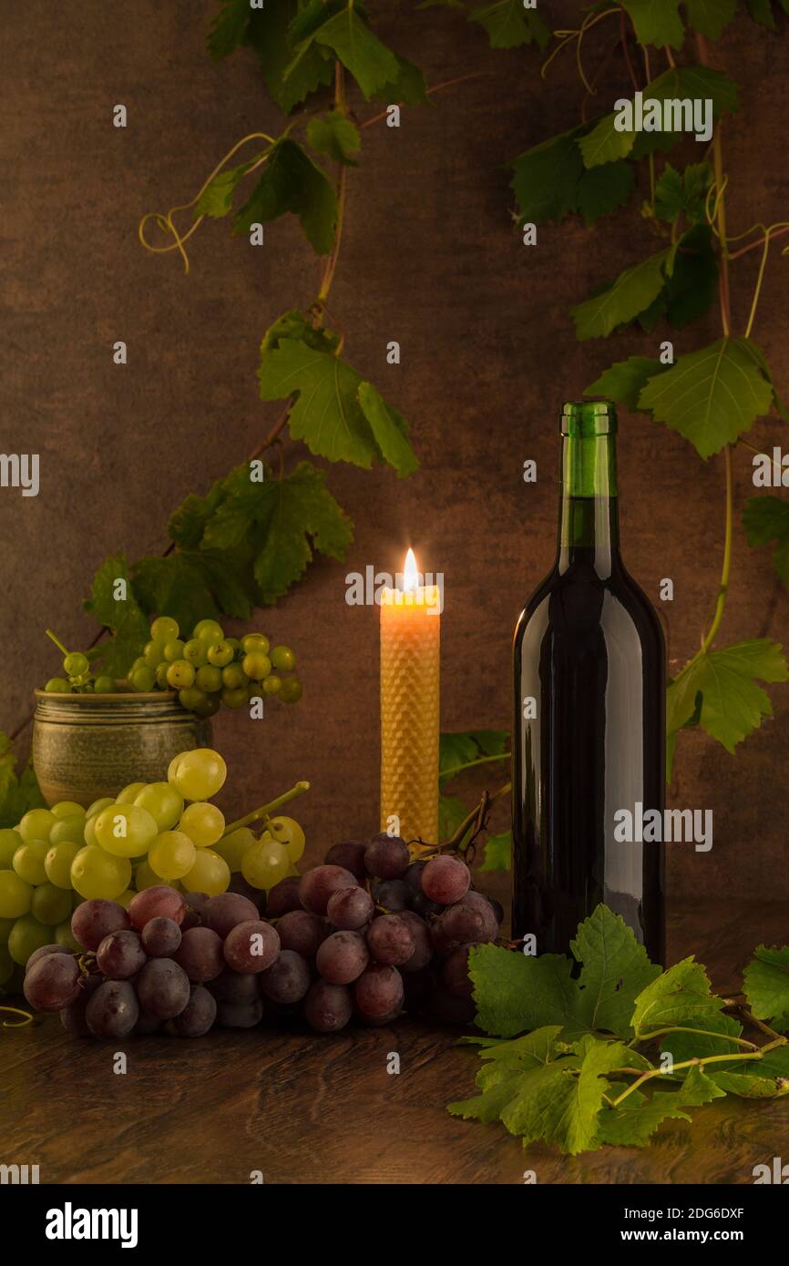 Wine still life Stock Photo - Alamy