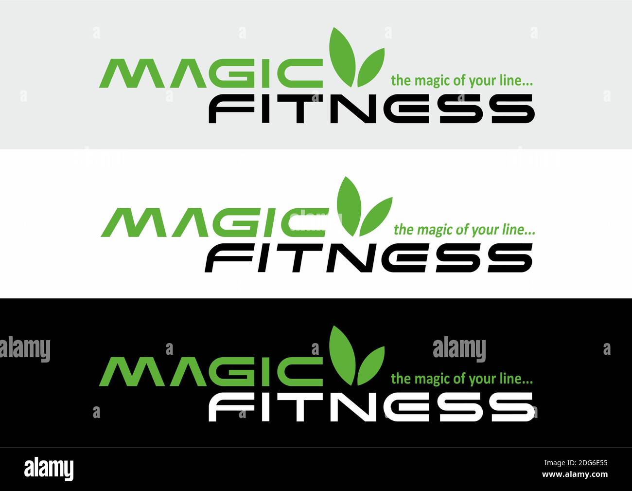 MAGIC FITNESS - vector logo for sale Stock Vector Image & Art - Alamy