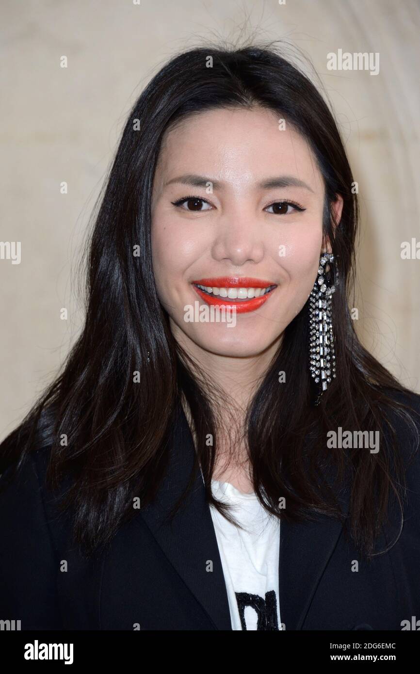 Linda Li attending the Christian Dior show during Paris Fashion Week ...