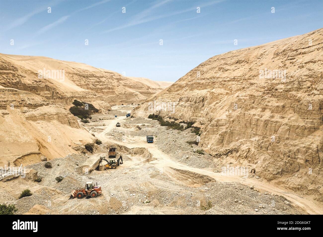 Canyon, dry river top view. Aerial view Canyon, dry river top view ...