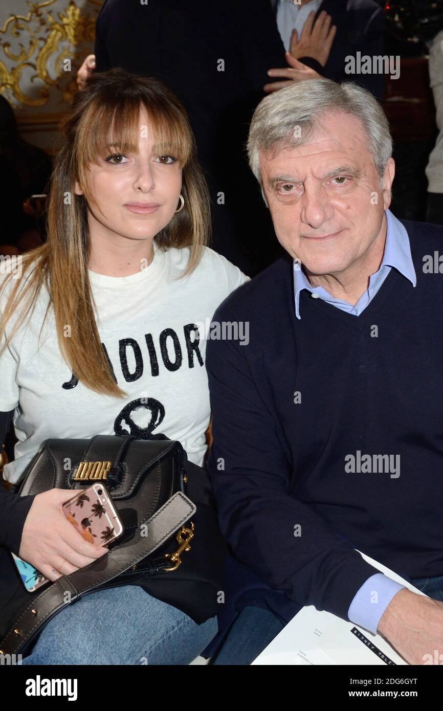 Sidney Toledano and Julia Toldedano attending the John Galliano show ...