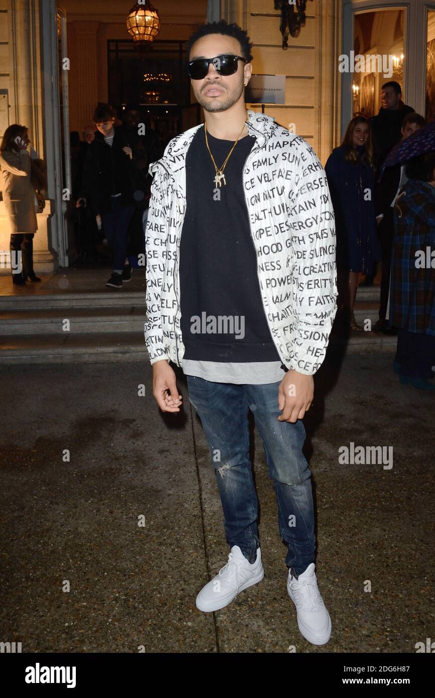 Walshy Fire (Major Lazer) attending the John Galliano show during Paris ...