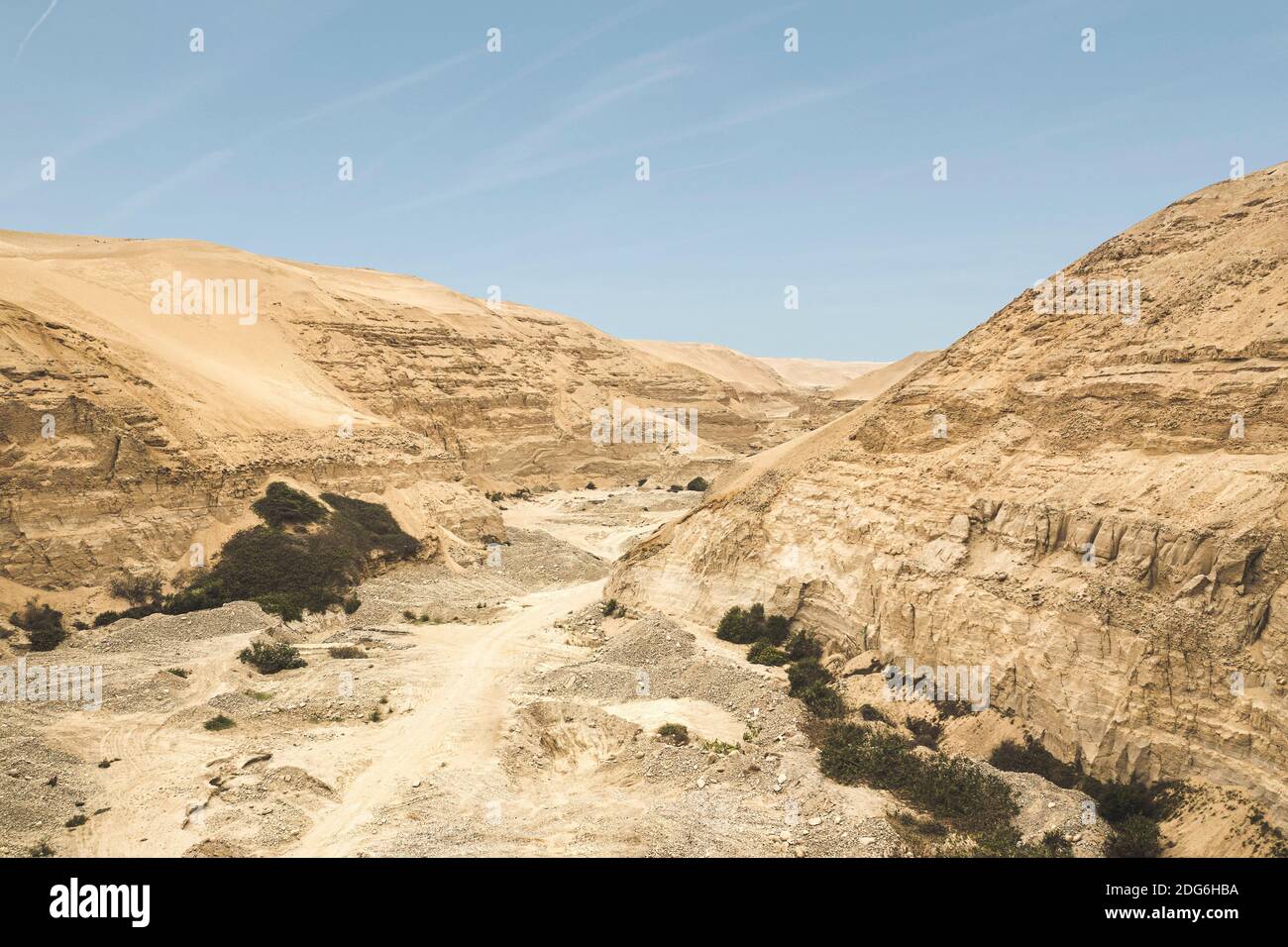 Canyon, dry river top view. Aerial view Canyon, dry river top view ...