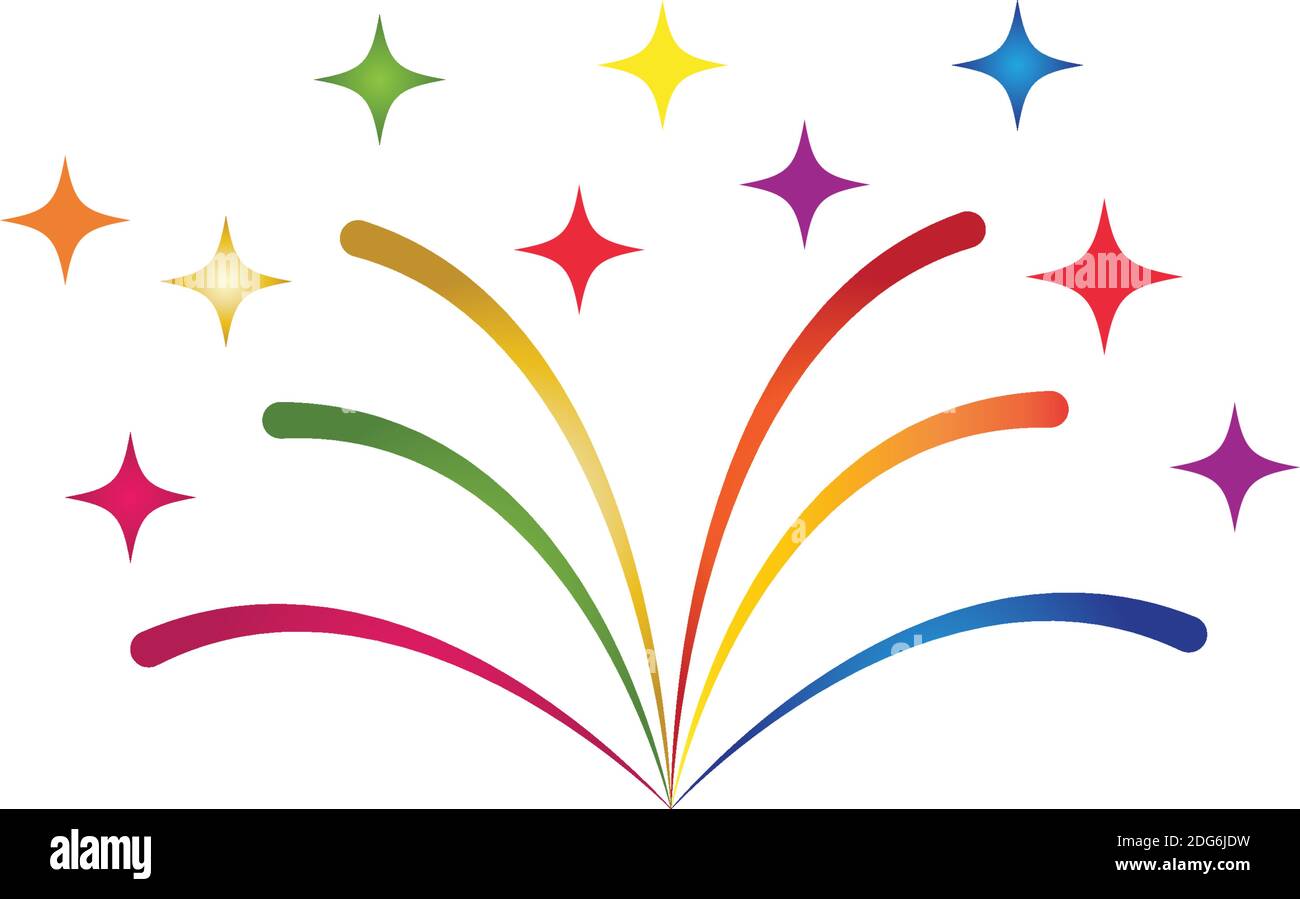 fireworks logo vector template design Stock Vector Image & Art - Alamy