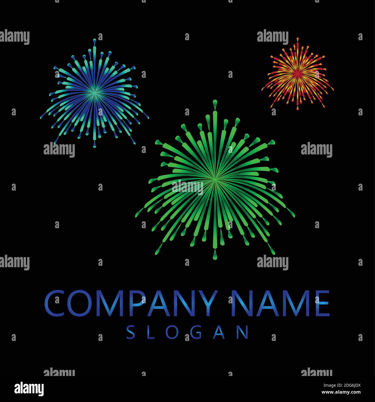 fireworks logo vector template design Stock Vector Image & Art - Alamy