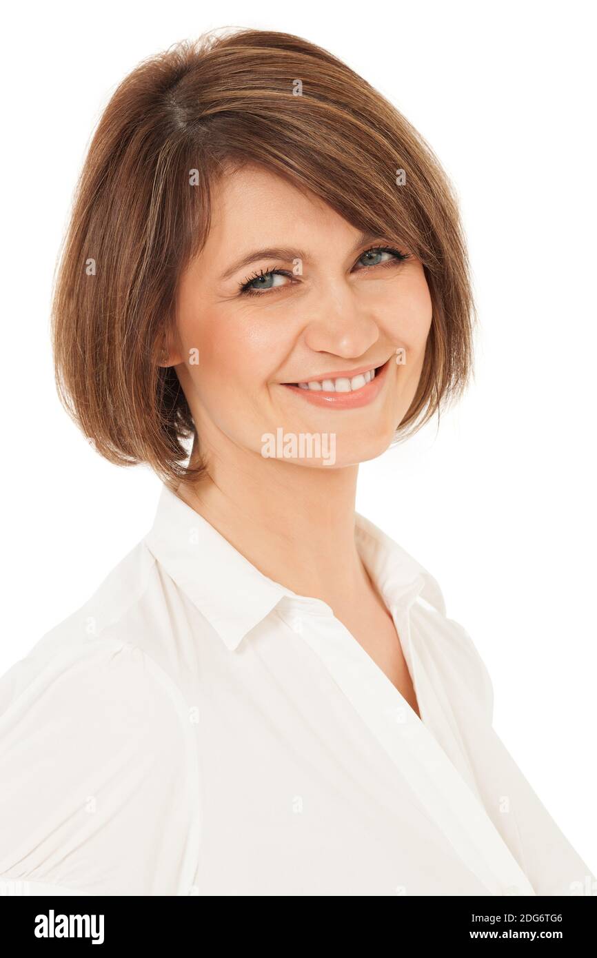 Beautiful woman looking camera hi-res stock photography and images - Alamy