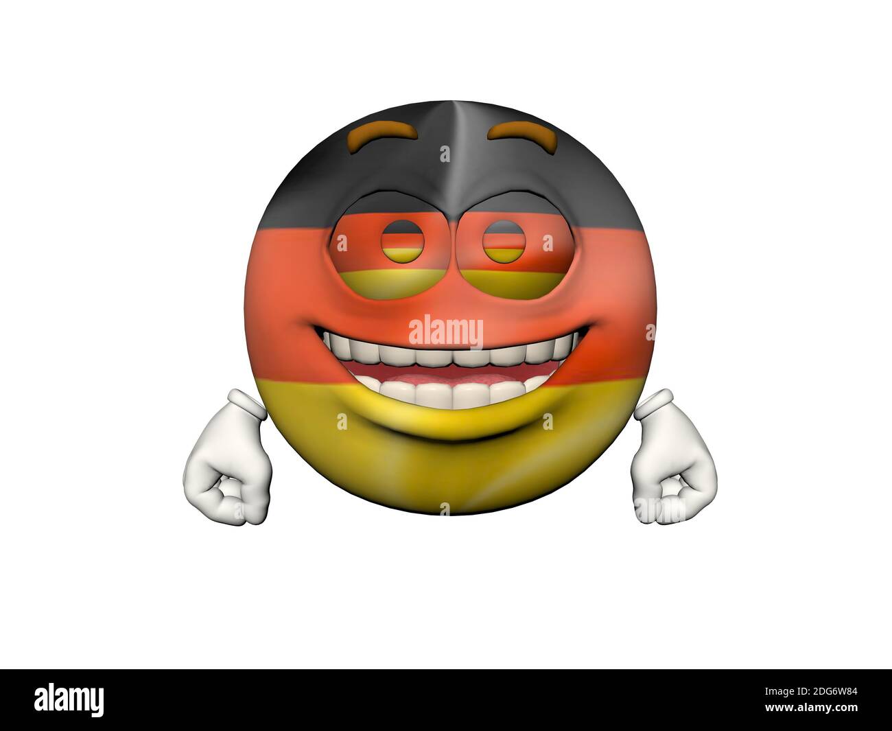 Emoticon germany - 3d render Stock Photo - Alamy