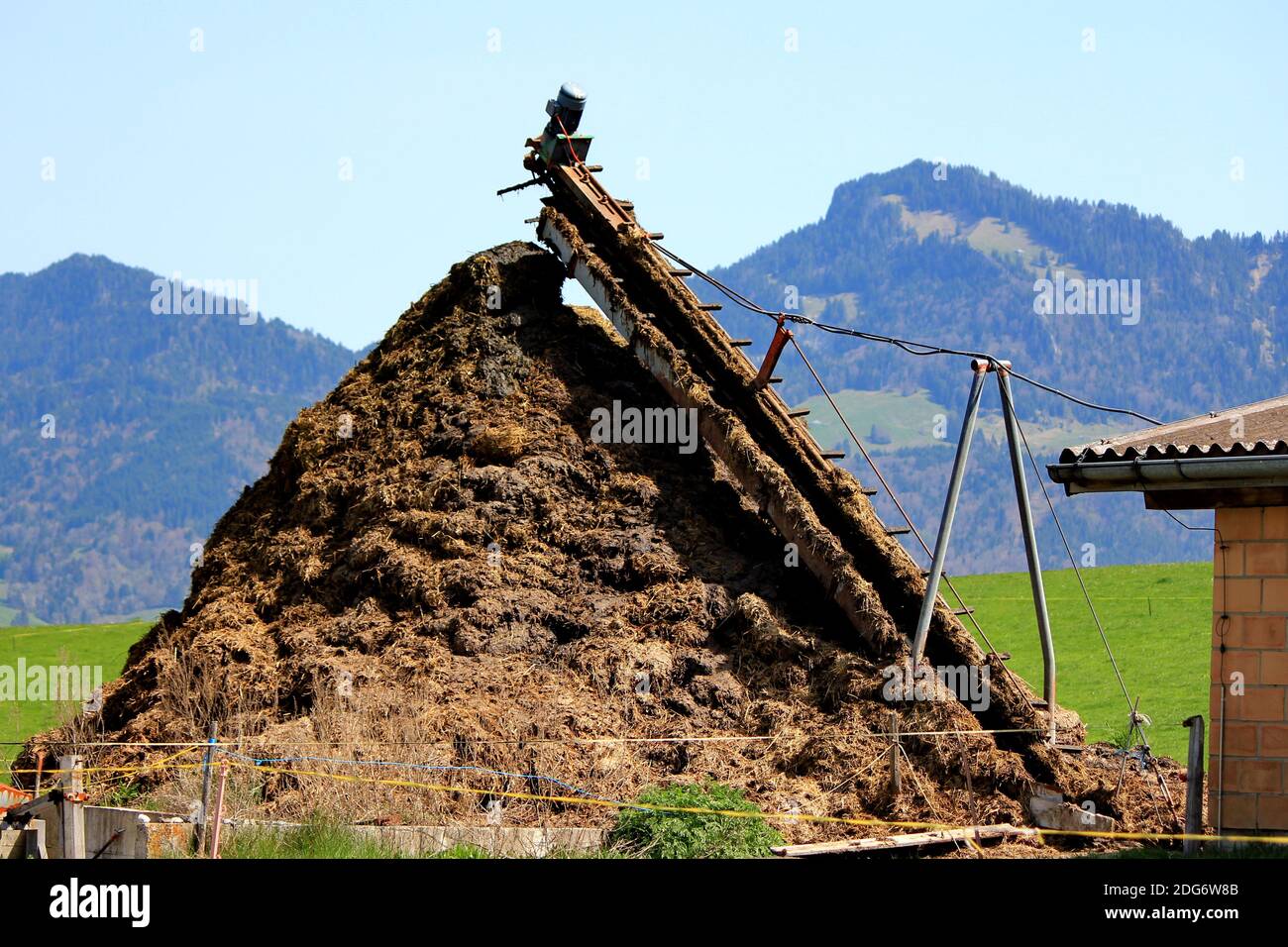 Dunghill in the middle Stock Photo - Alamy