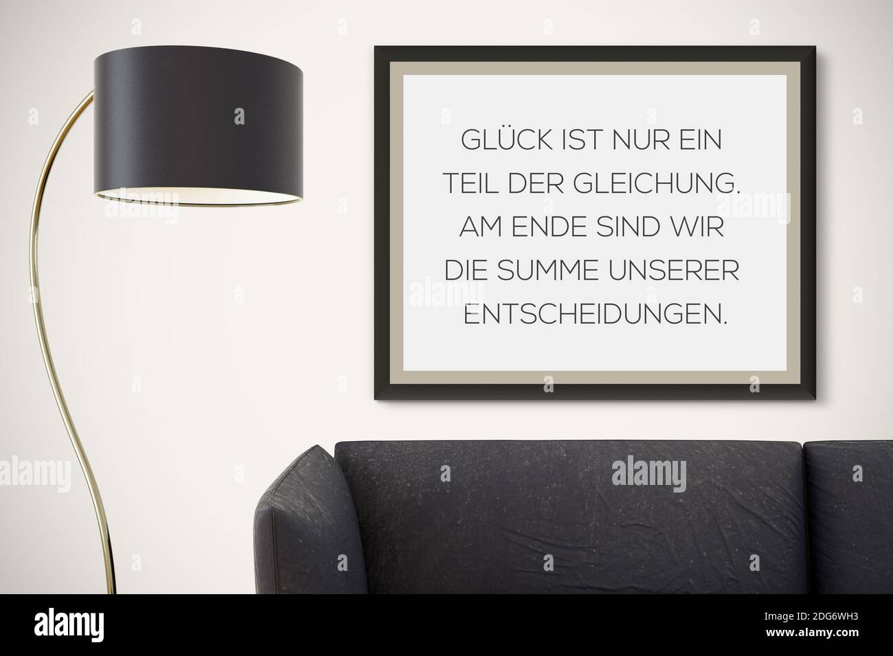 Inspirational Motivating Quote on Picture Frame Stock Photo - Alamy