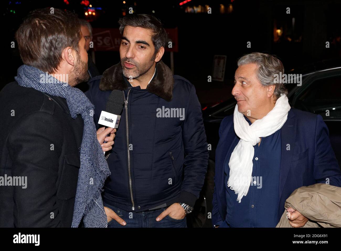 Christophe Beaugrand, Christian Clavier, Ary Abittan attending the ...