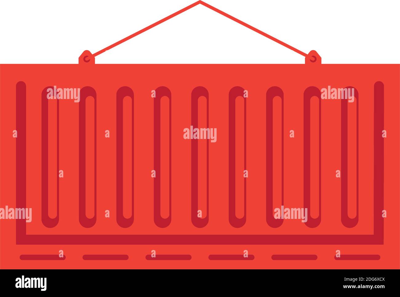 Metal shipping container Stock Vector Images - Alamy