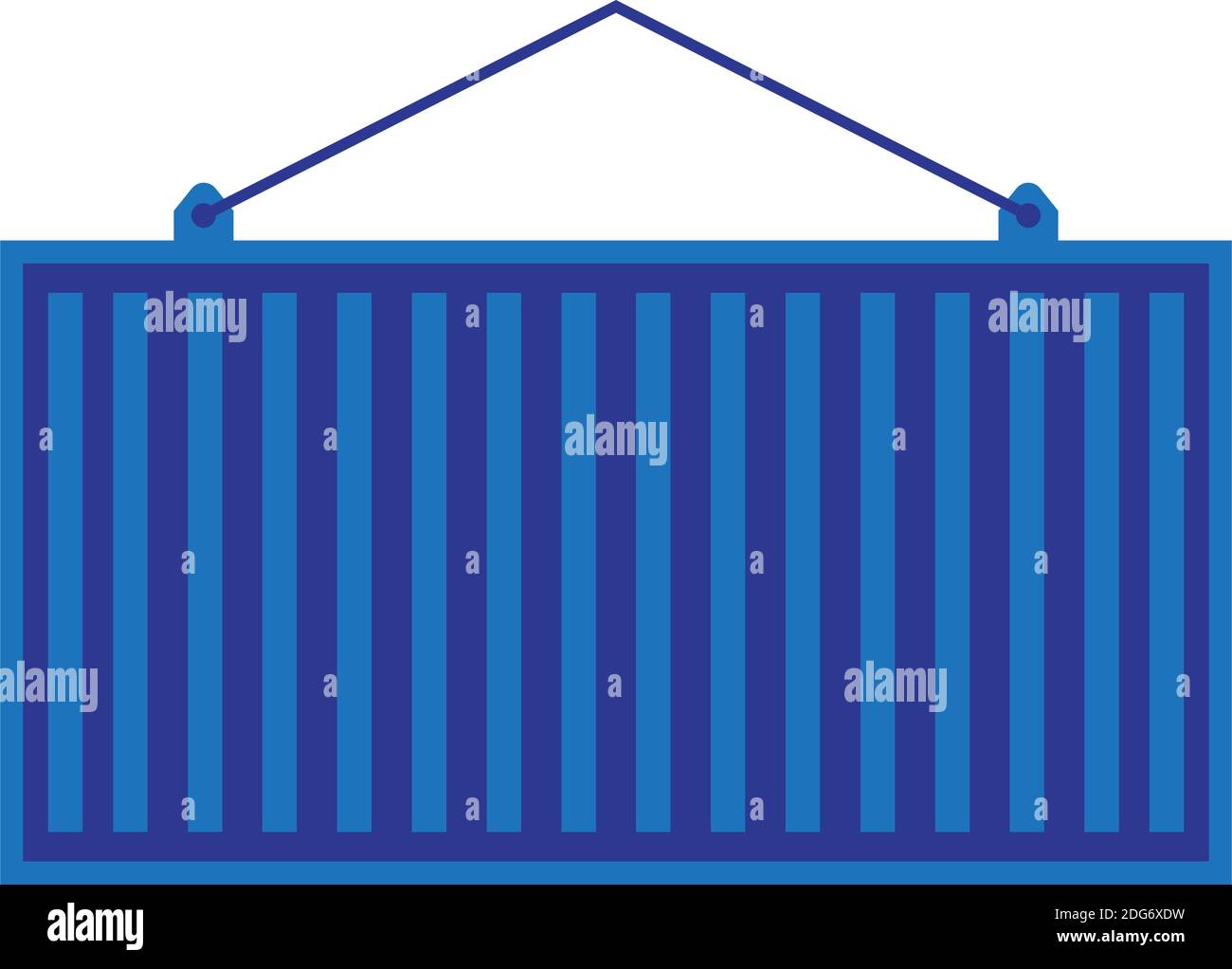 Metal shipping container Stock Vector Images - Alamy