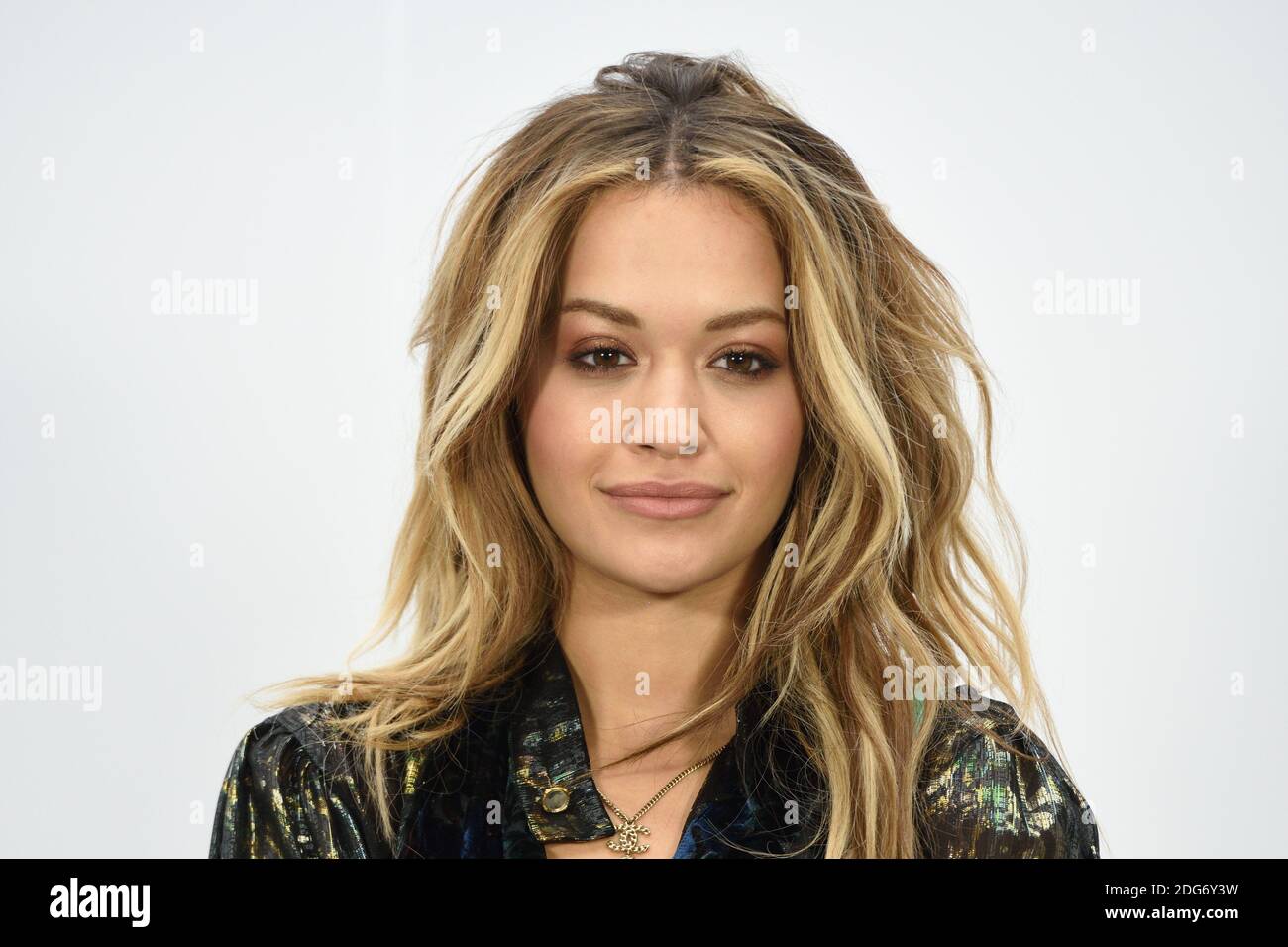 Rita Ora attending the Chanel show as part of the Paris Fashion Week ...