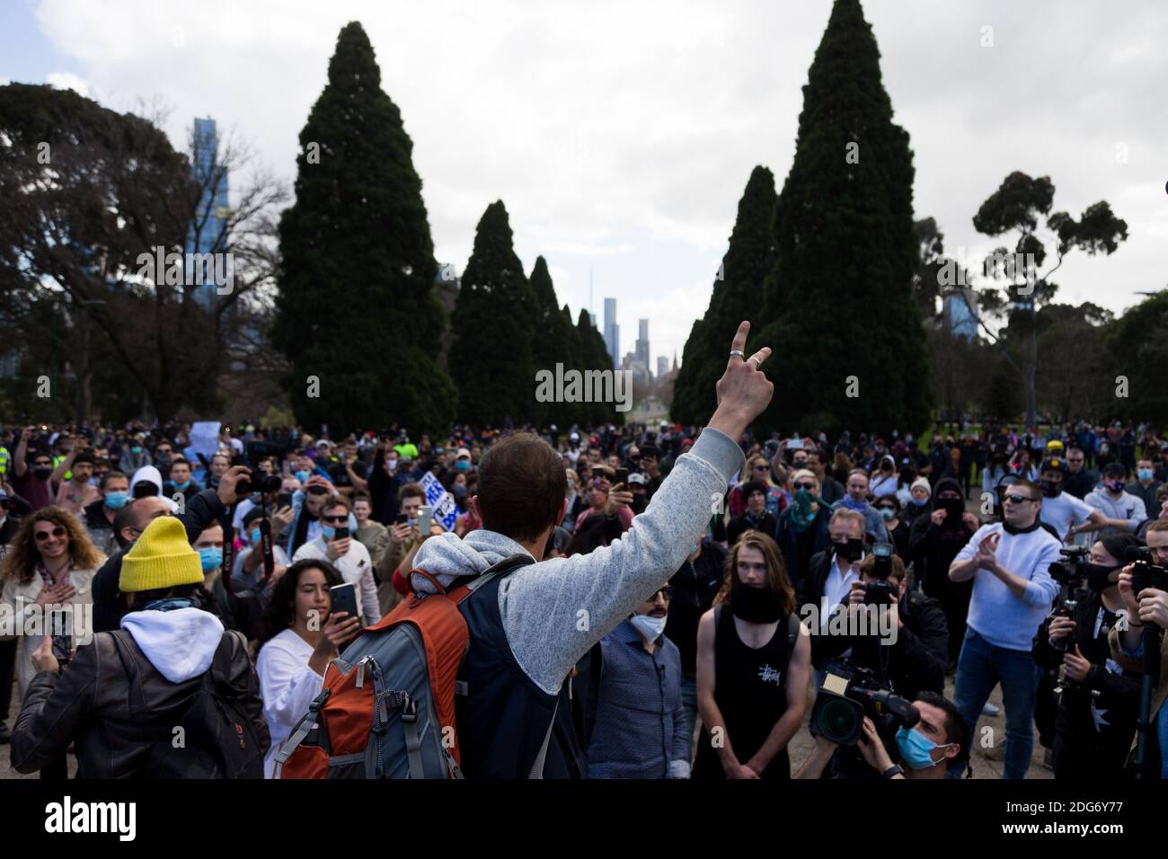 March for australia protest melbourne august hi-res stock photography ...