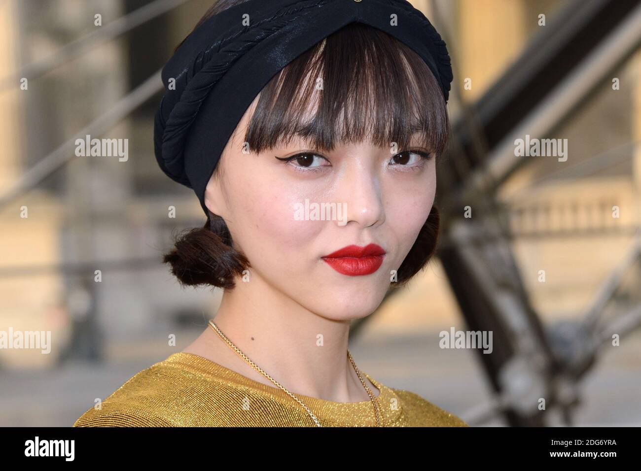 Rila Fukushima attending the photocall held before the Louis Vuitton ...