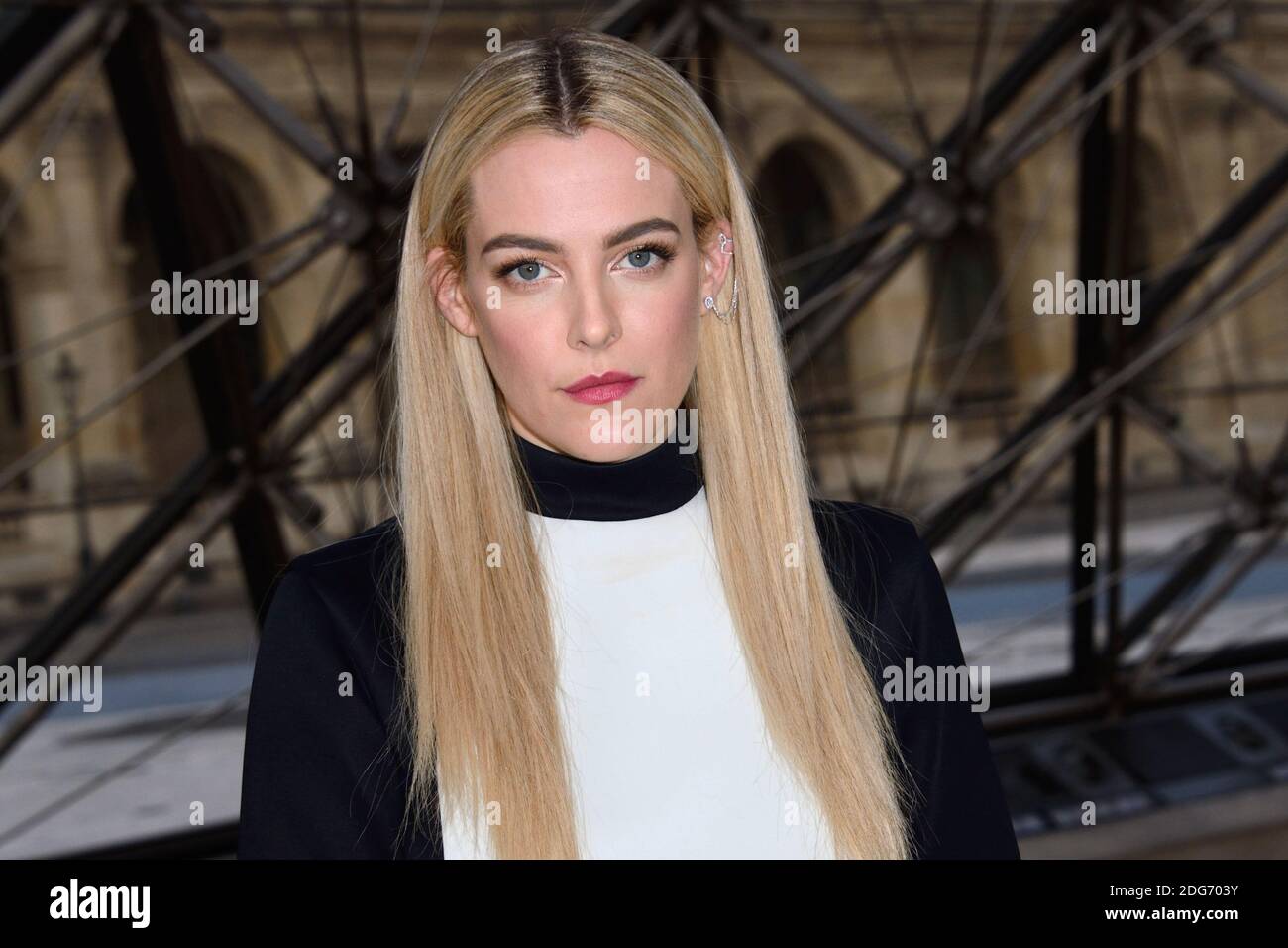 Riley Keough attending the photocall held before the Louis Vuitton show ...