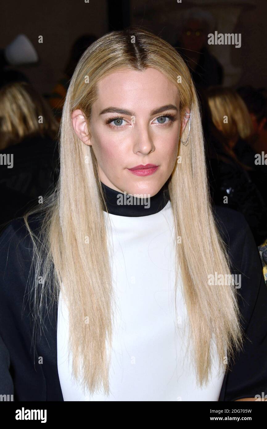 Riley Keough attending the Louis Vuitton show during Paris Fashion Week ...