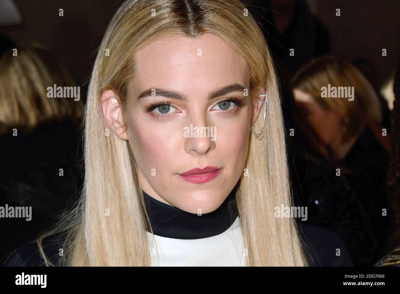 Riley Keough attending the Louis Vuitton show during Paris Fashion Week ...