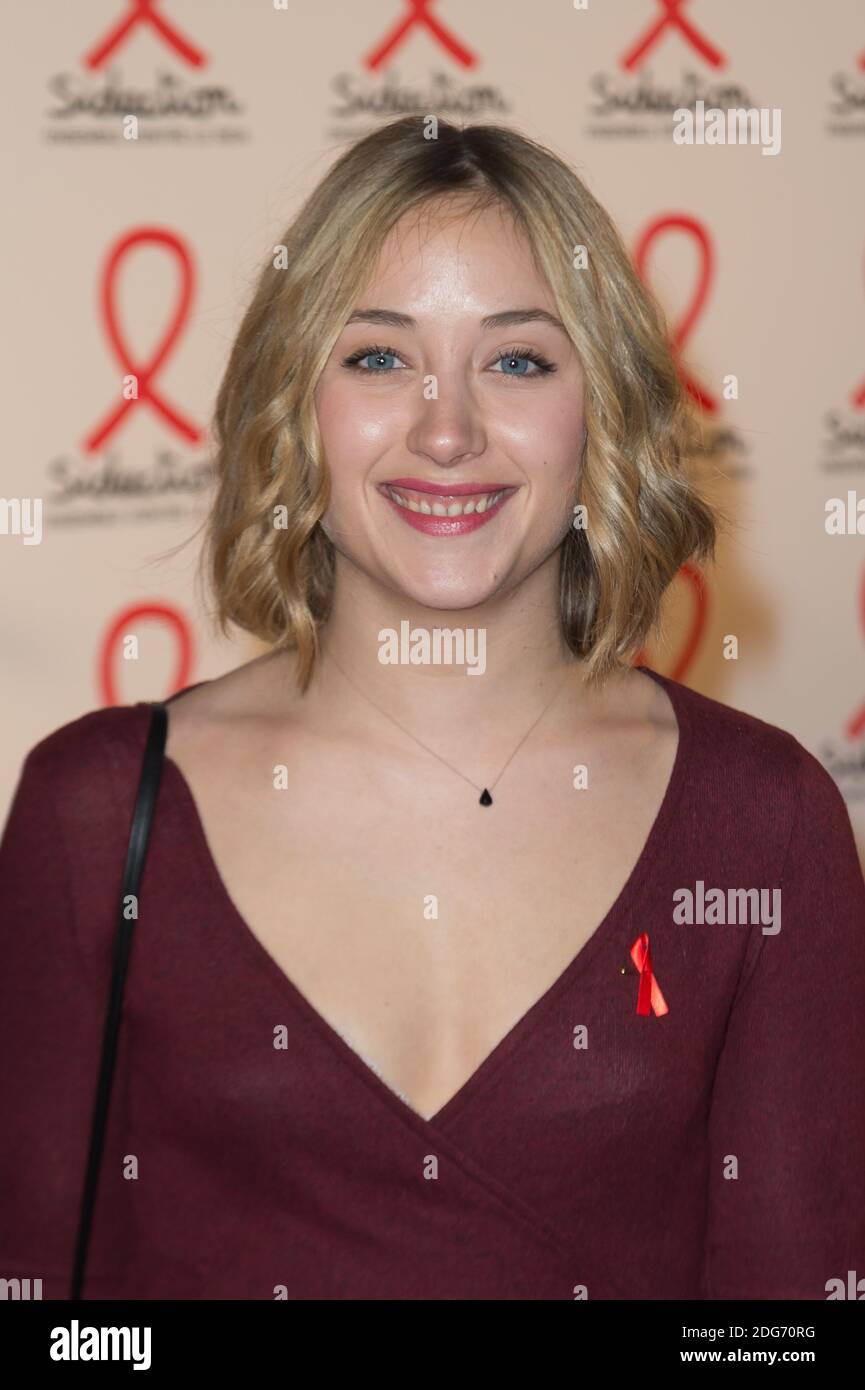 Lilly-Fleur Pointeaux posing at a photocall for the launch party of the ...