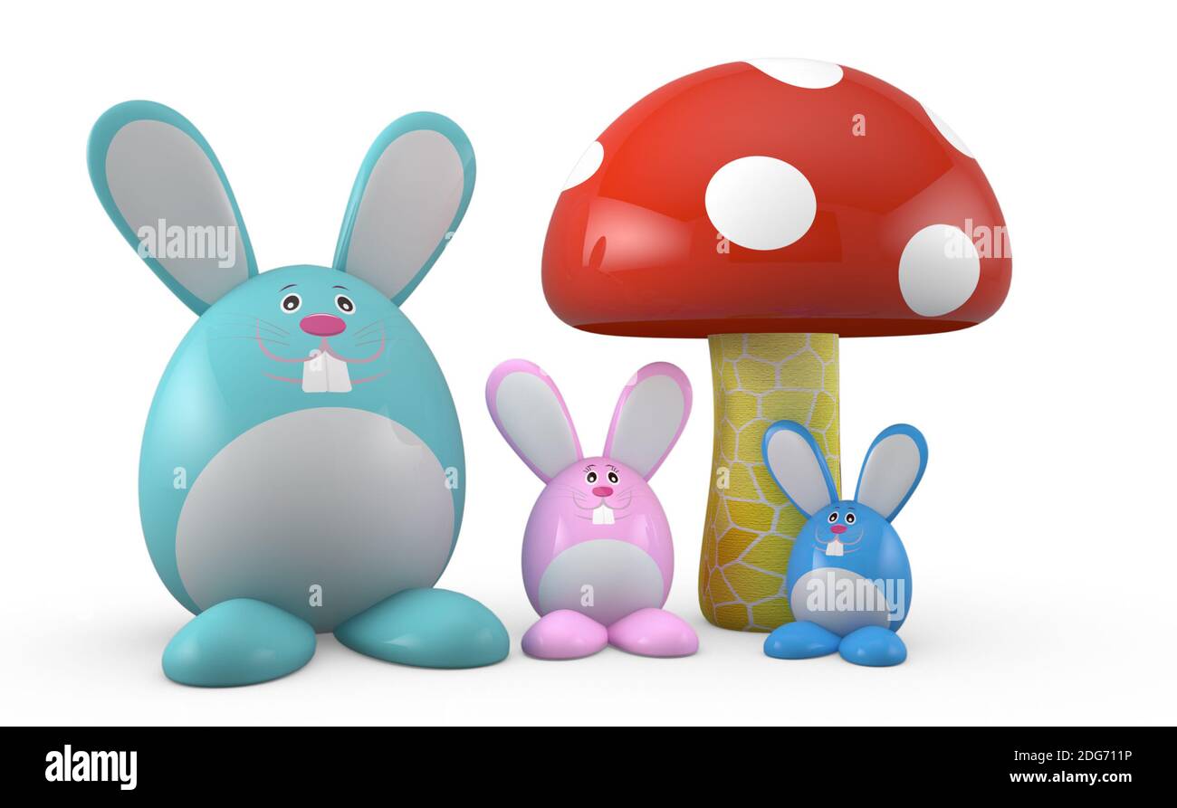 Rabbit family colorful hi-res stock photography and images - Alamy