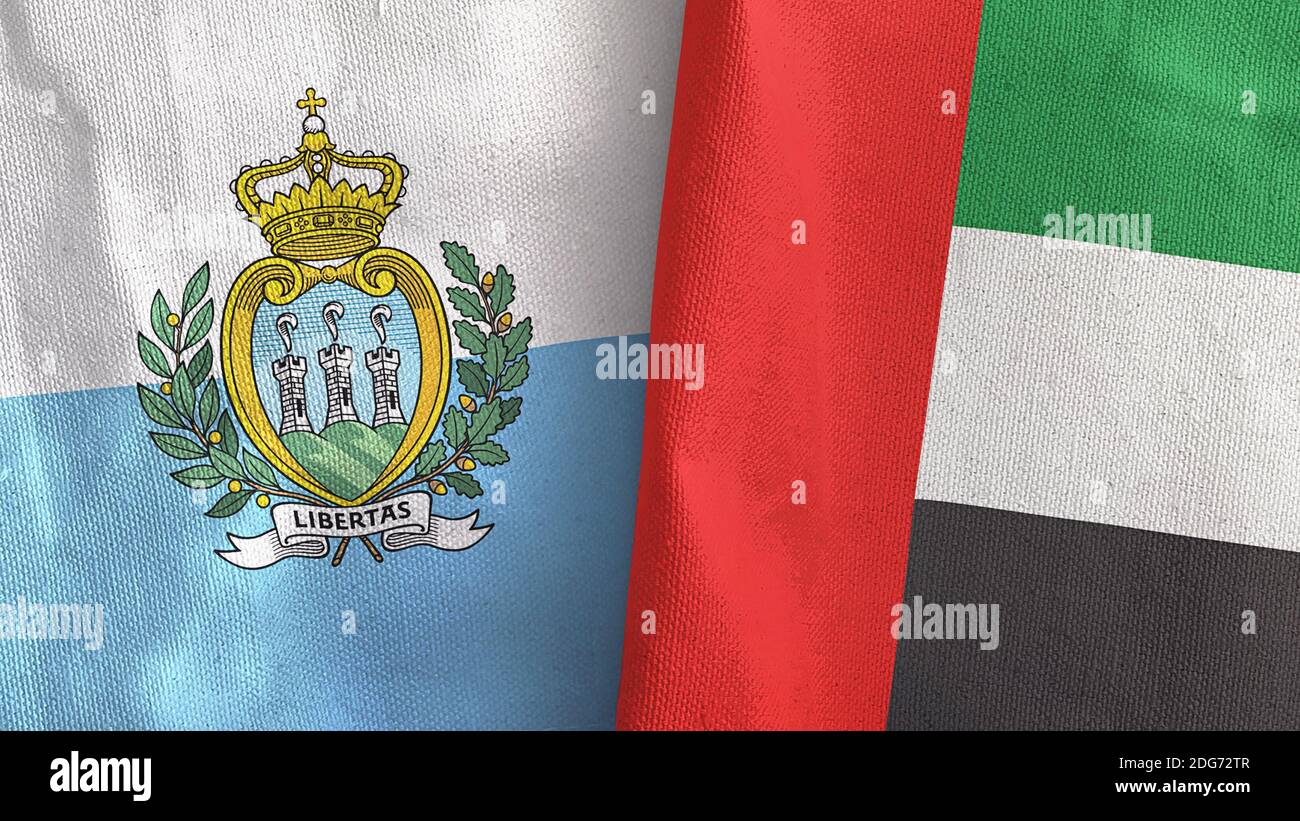Emirates san marino flag hi-res stock photography and images - Alamy
