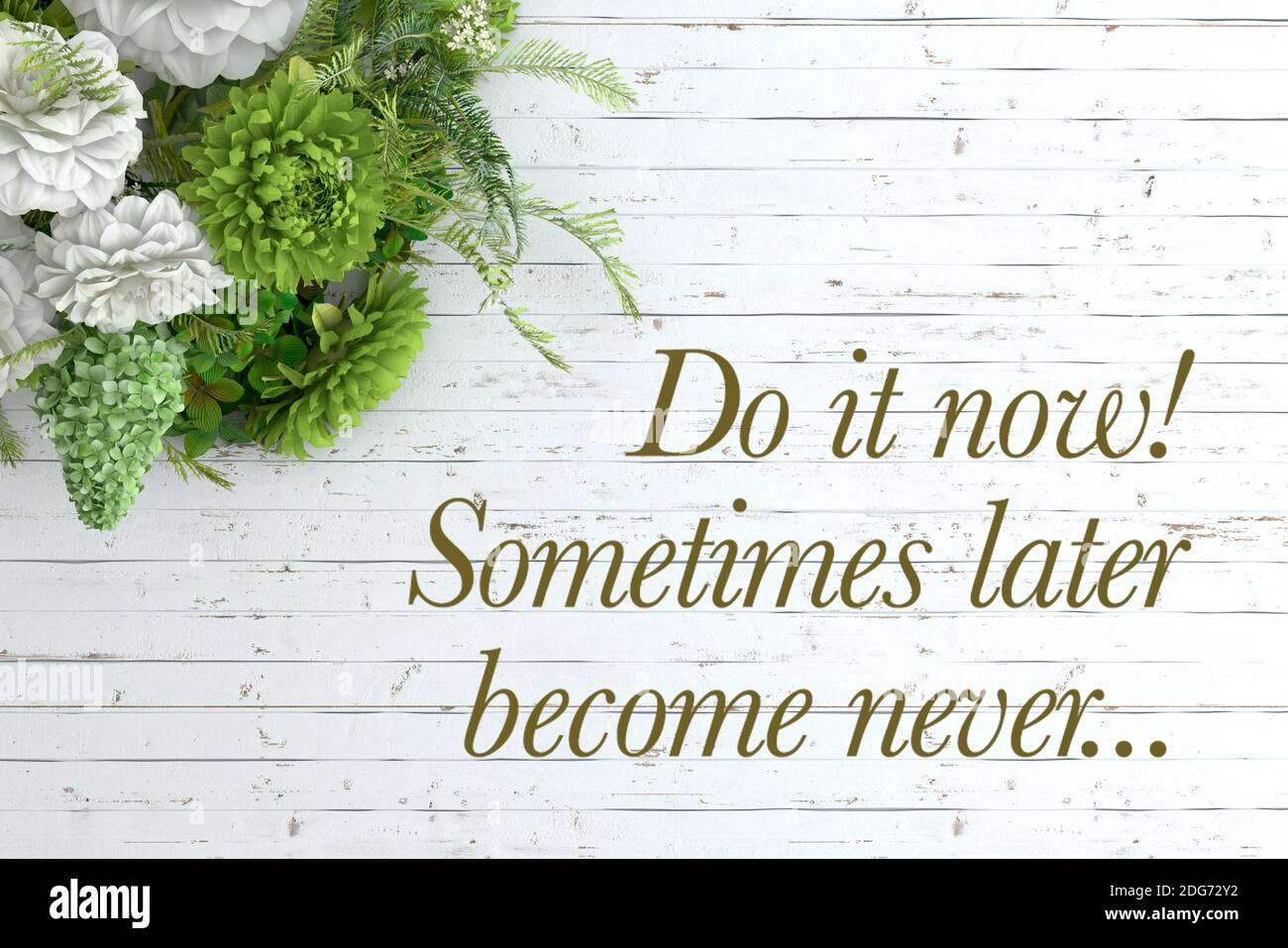 Inspirational quote lettering typography hi-res stock photography and ...