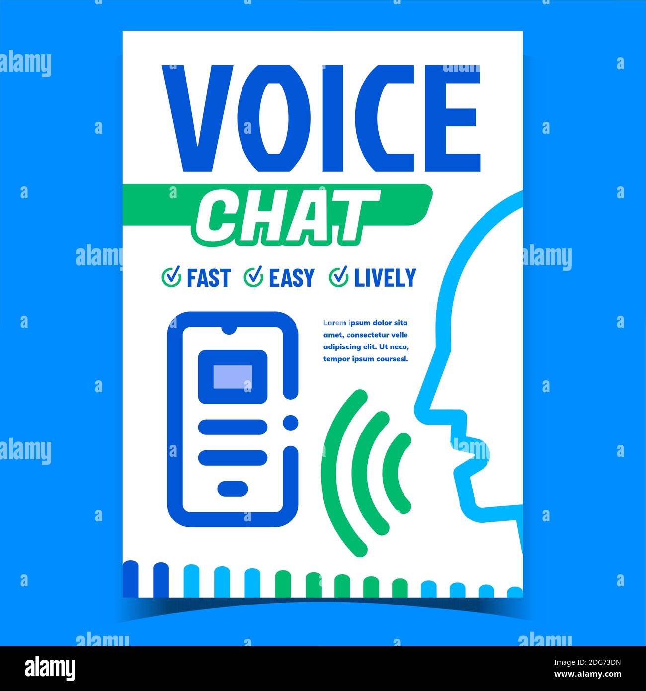 Human voice poster Stock Vector Images - Alamy