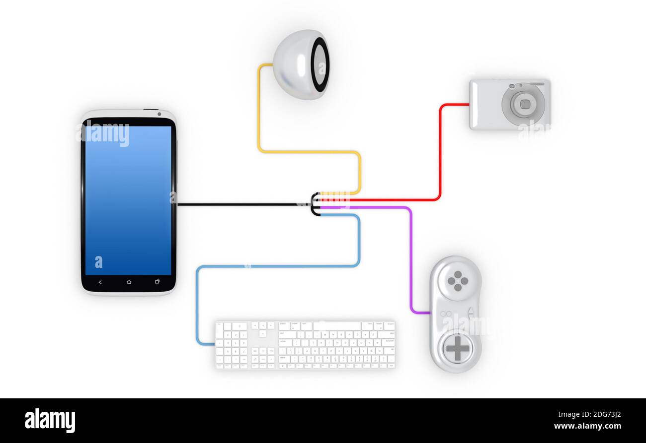 The connection device Cut Out Stock Images & Pictures - Alamy
