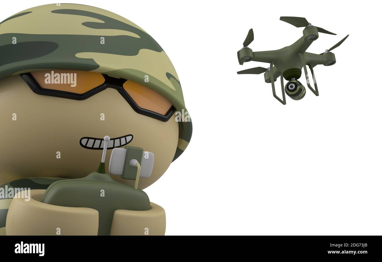 Mini soldier with drone Stock Photo - Alamy