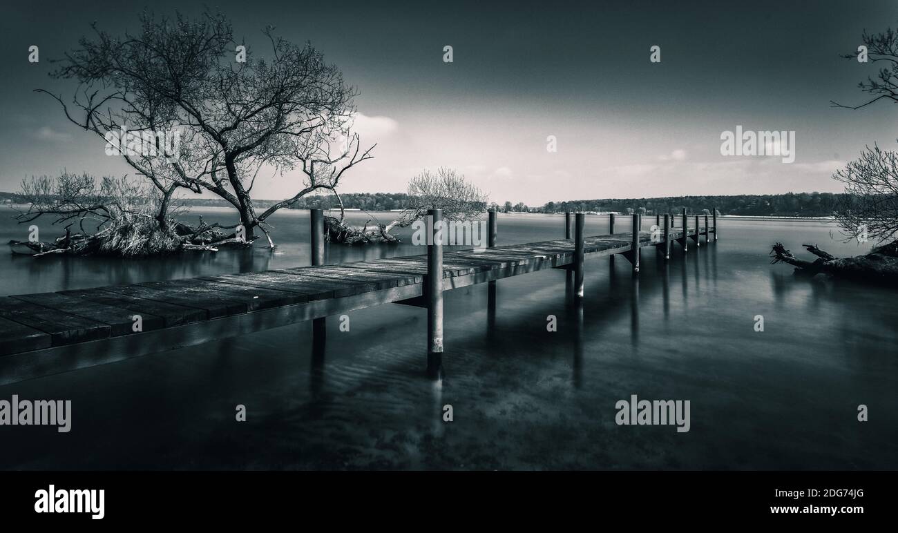 Boat landing stage Stock Photo - Alamy