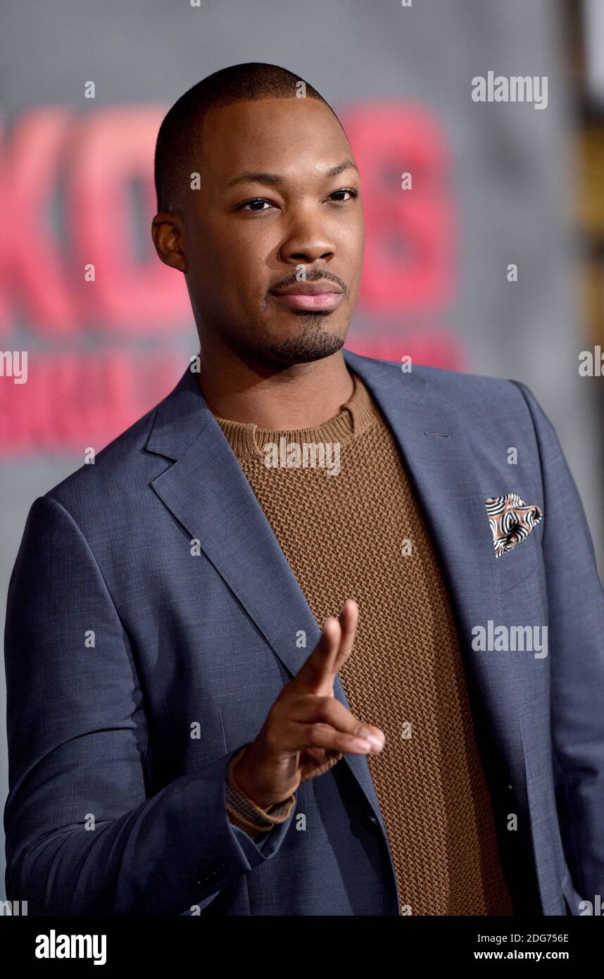 Corey Hawkins attends the premiere of Warner Bros. Pictures Kong: Skull ...