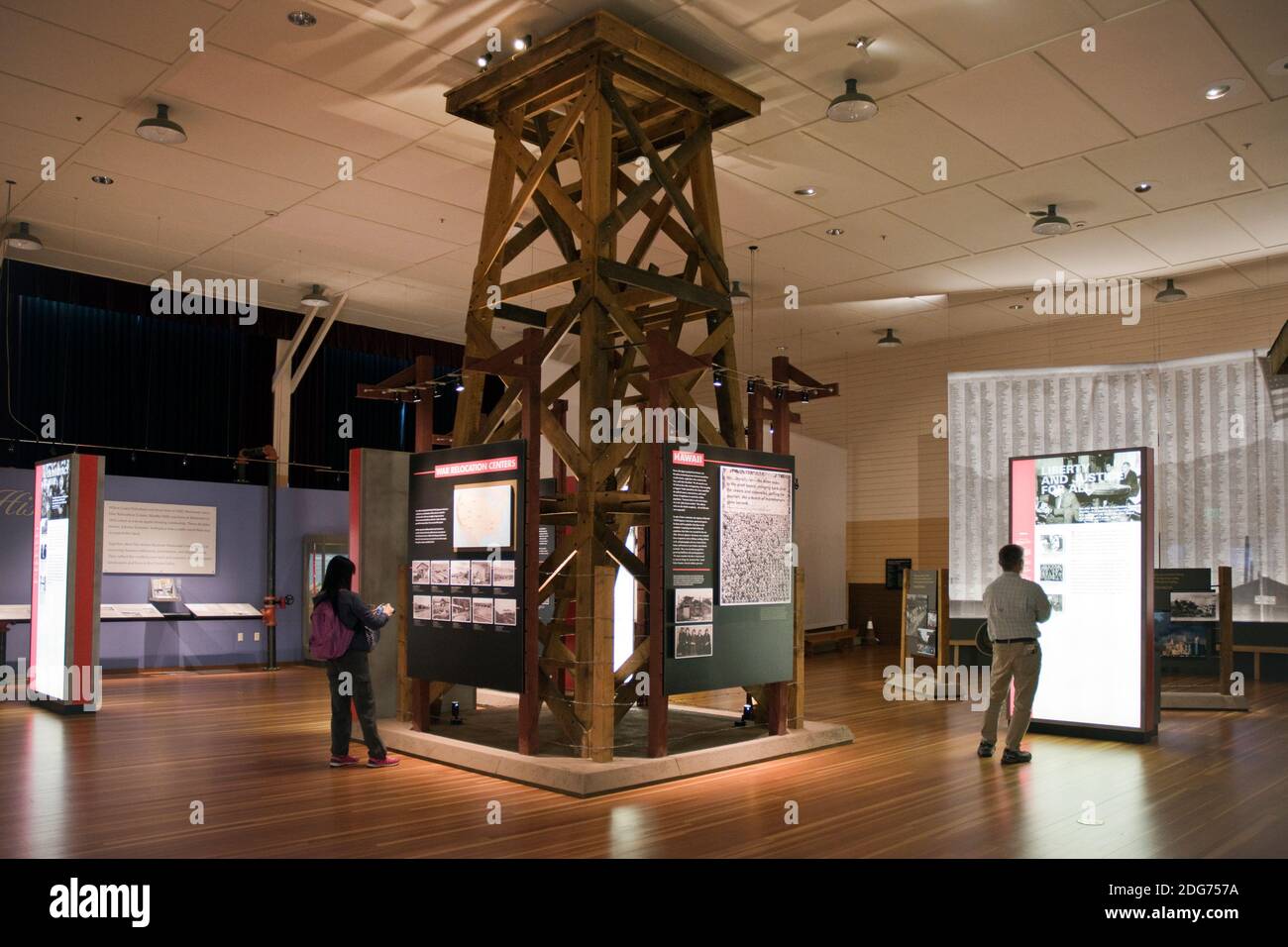 Museum at Manzanar National Historic Site, a camp where Japanese ...