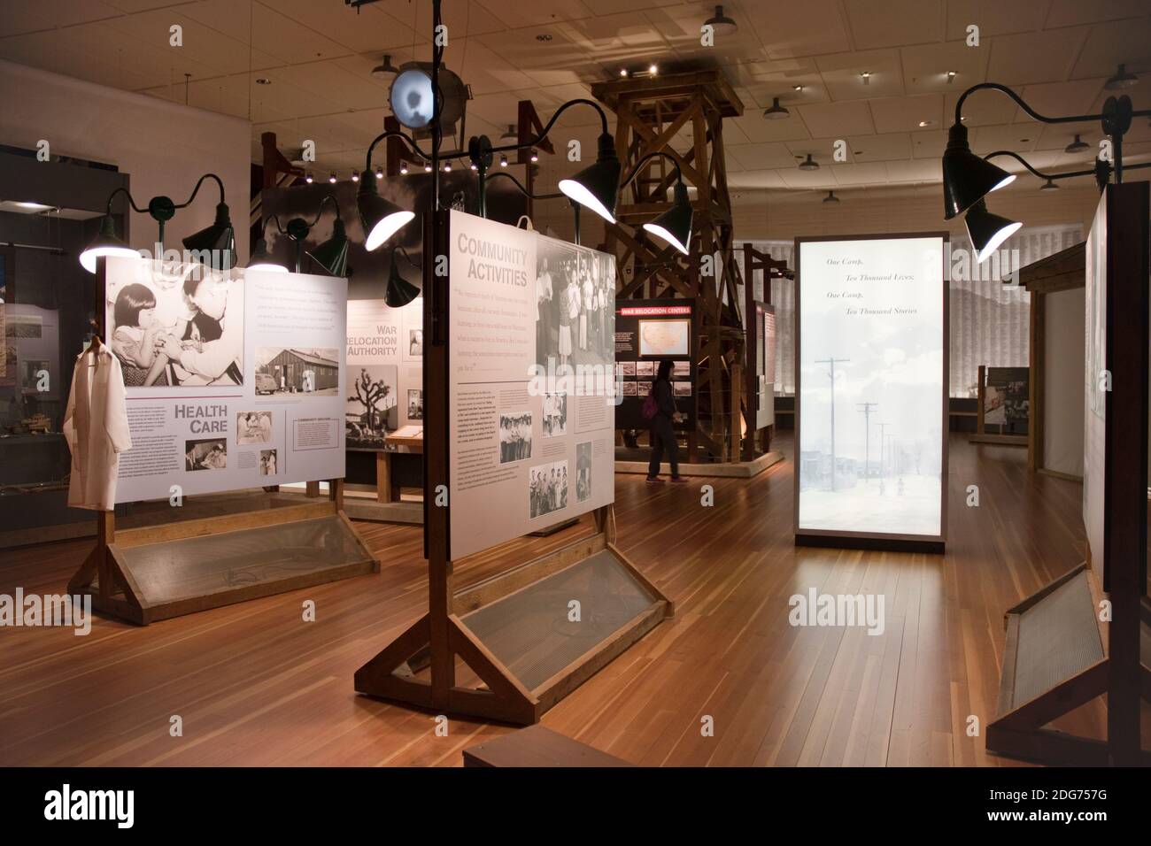 Museum at Manzanar National Historic Site, a camp where Japanese ...