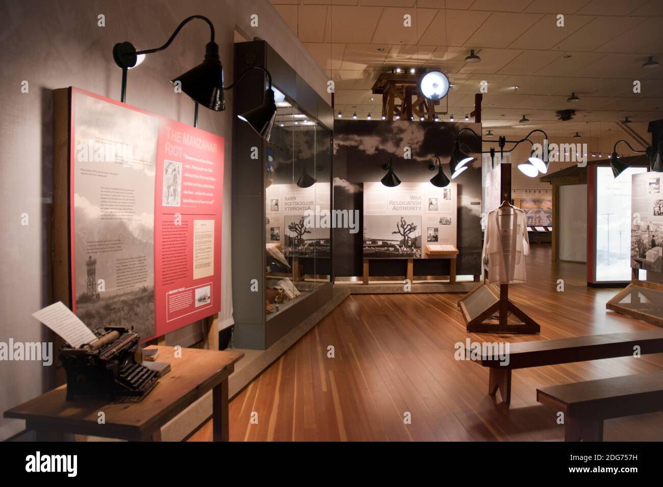 Museum at Manzanar National Historic Site, a camp where Japanese ...
