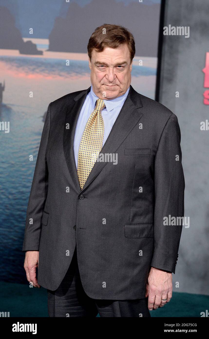 John Goodman attends the premiere of Warner Bros. Pictures Kong: Skull ...