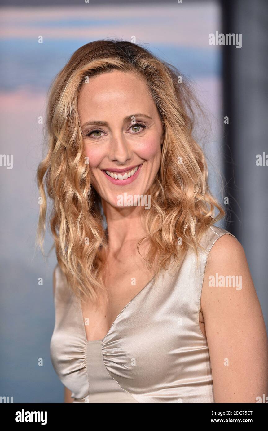 Kim Raver attends the premiere of Warner Bros. Pictures Kong: Skull ...