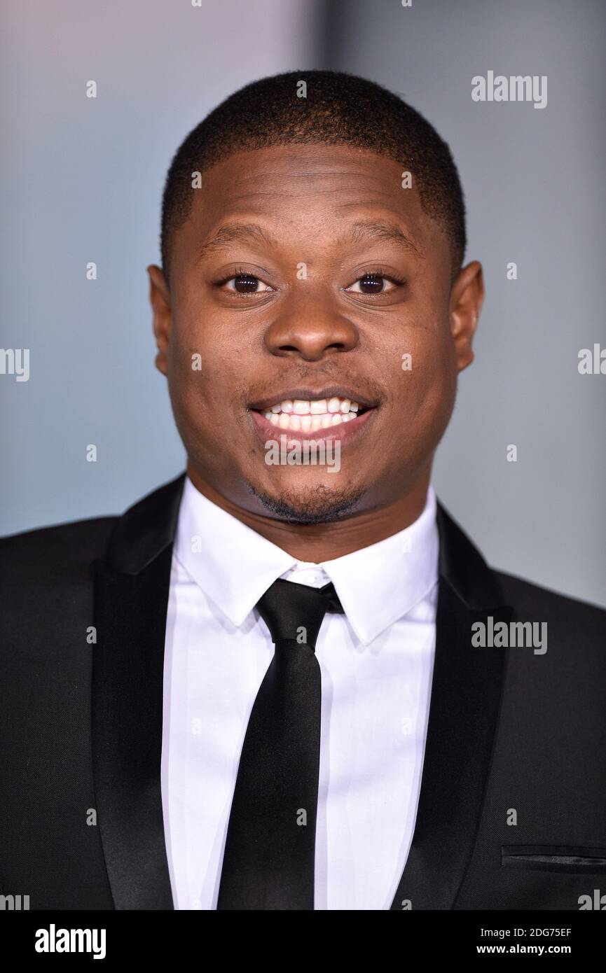 Jason Mitchell attends the premiere of Warner Bros. Pictures' 'Kong ...