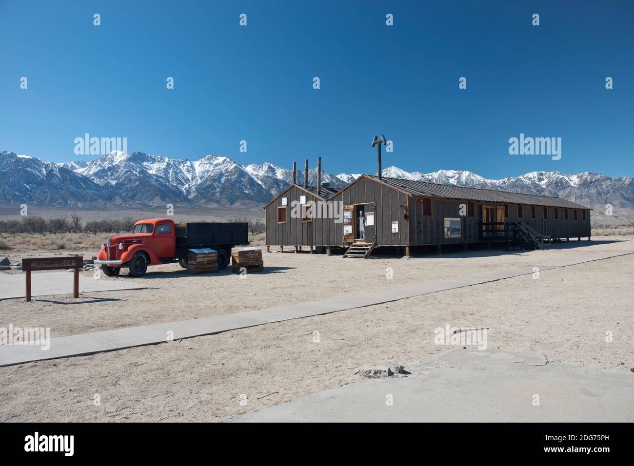 Block 14 mess hall at Manzanar Nat. Historic Site, a camp where ...