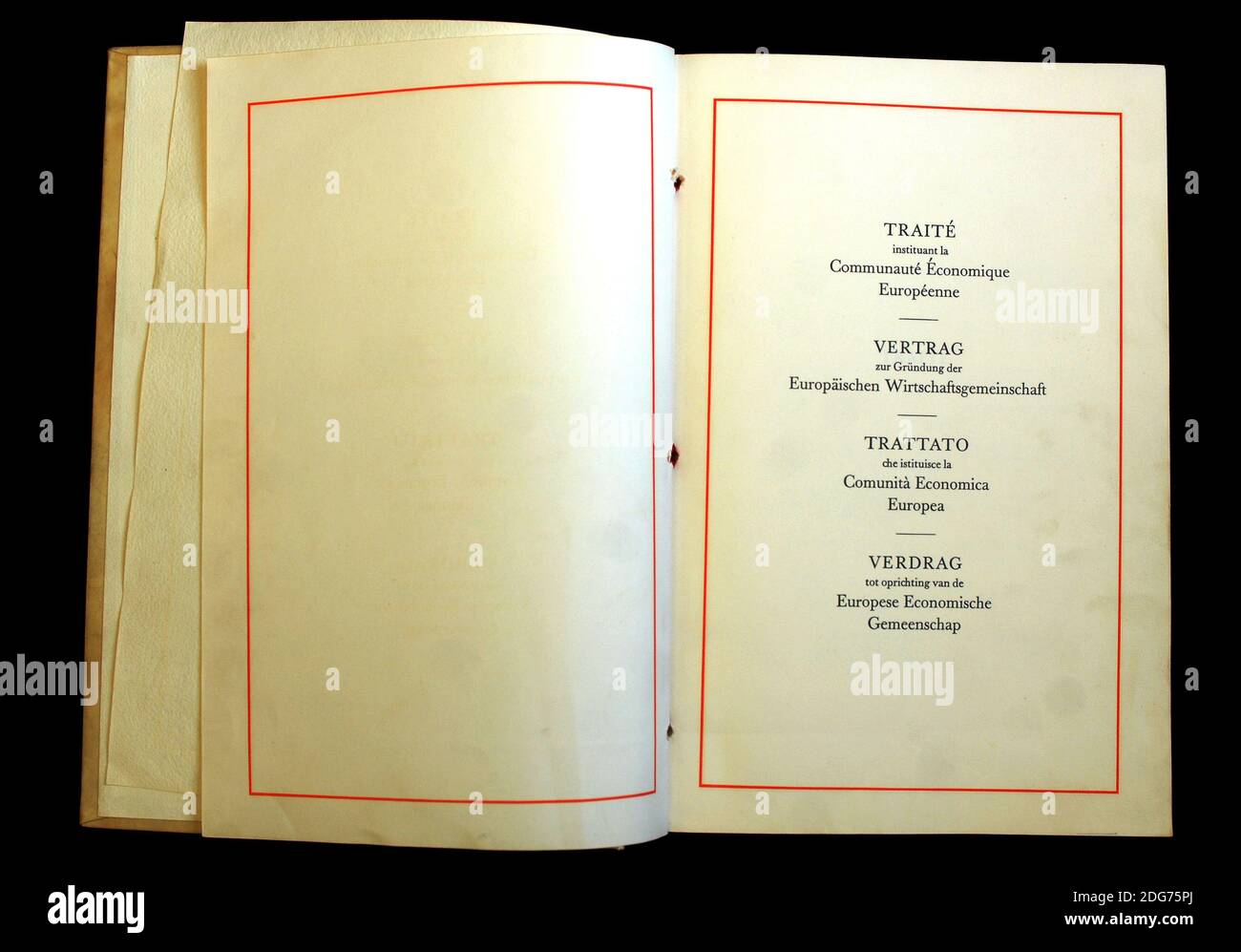 The original Treaty of Rome establishing the European Economic ...
