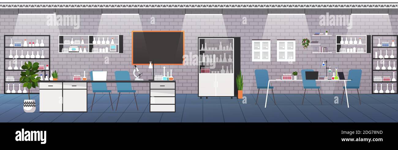 modern lab interior empty no people medical laboratory with furniture ...
