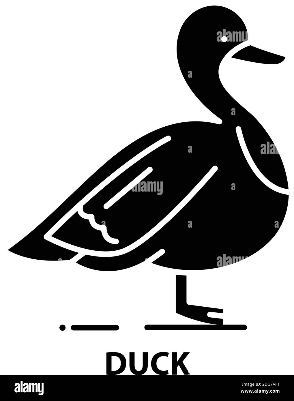 Green sign with ducks Stock Vector Images - Alamy