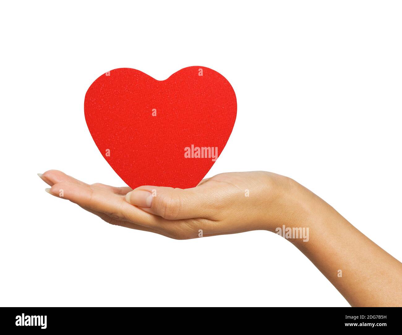 Female hand with heart Stock Photo - Alamy